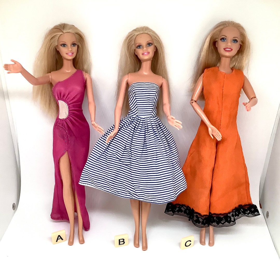 Vintage Barbie Clothing/choice of Barbie Evening Party Outfits/cotton ...