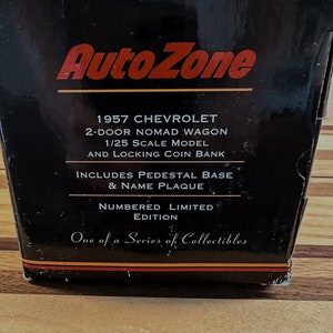 1957 Chevrolet Nomad Wagon Diecast Model Coin Bank - Auto Zone ...