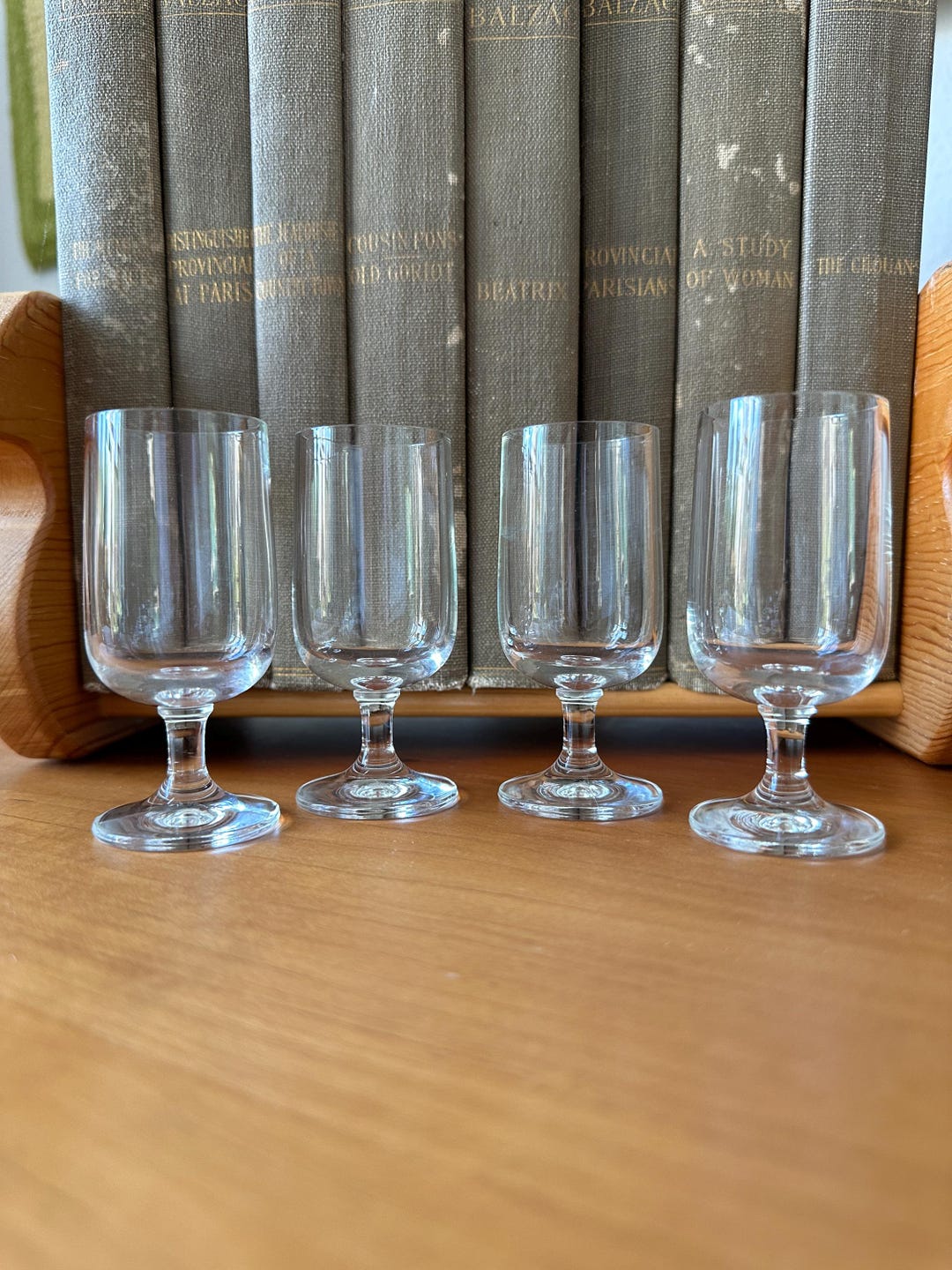 4 Flute Shot Glasses Set/1 Oz Mini Flute & Pedestal Liqueur Cordial ...
