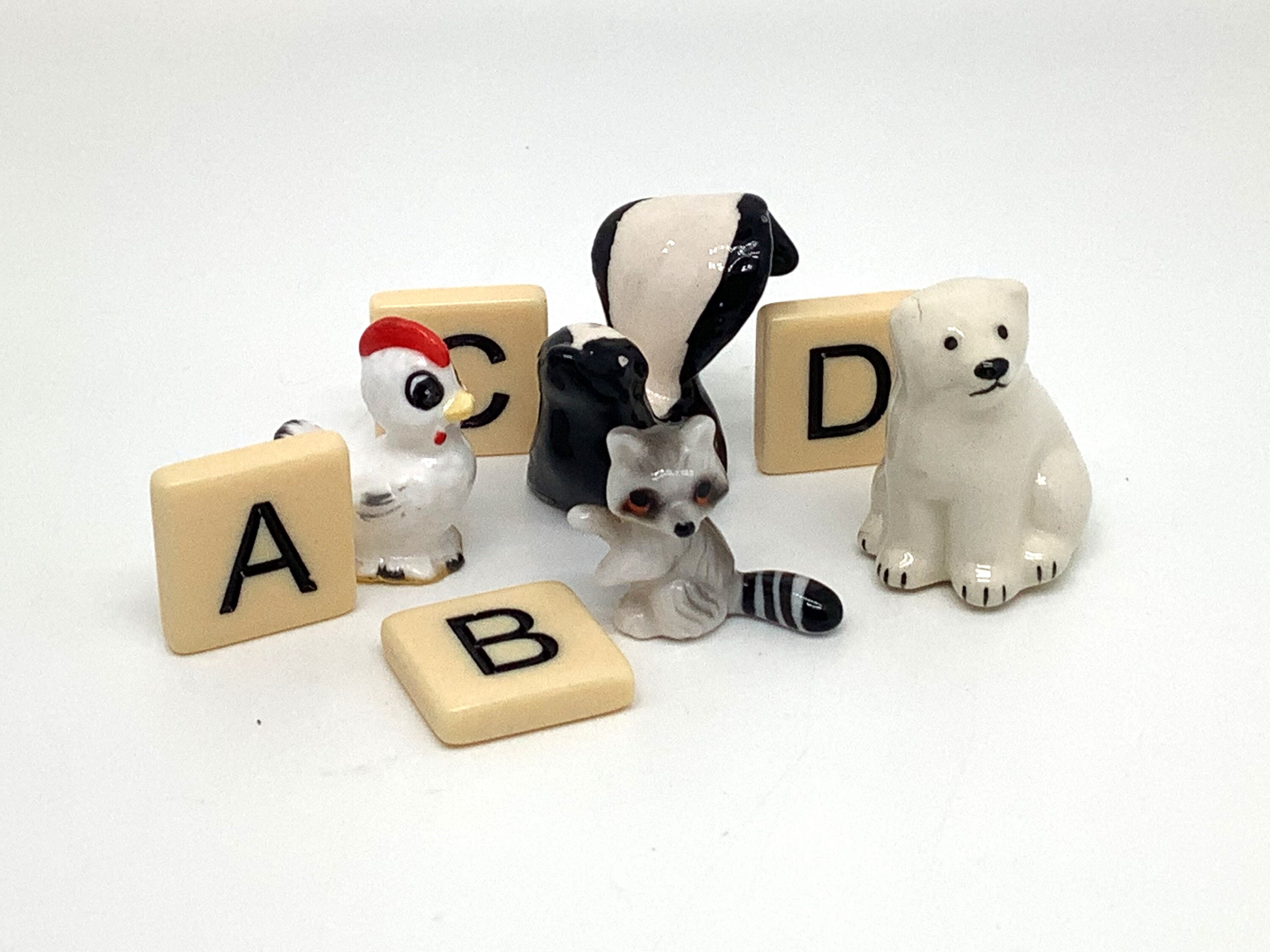 Miniature Porcelain Animal Figurines/josef Original Hen - Etsy