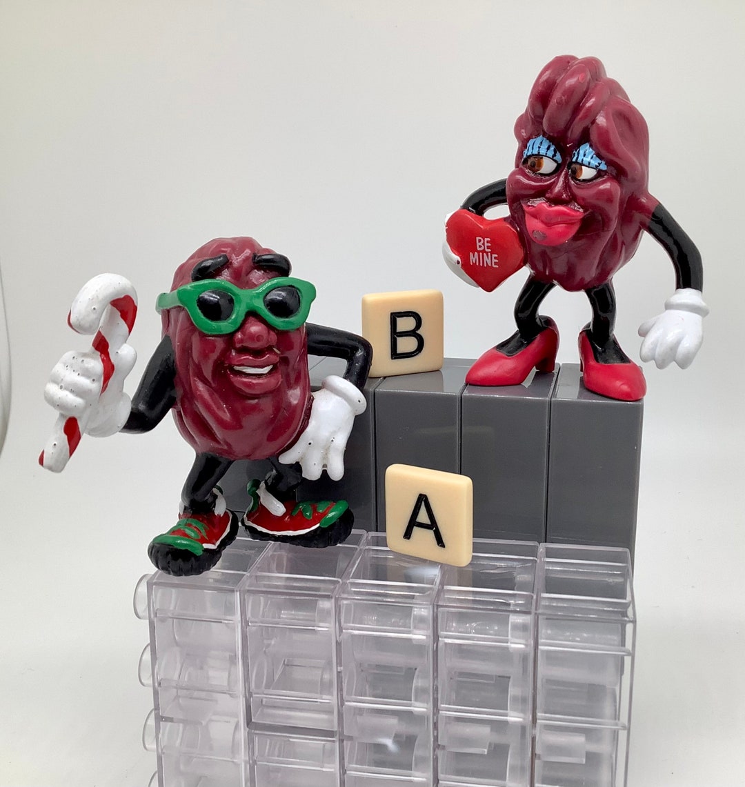 Vintage 1980s Applause California Raisins Figures: Candy Cane ...