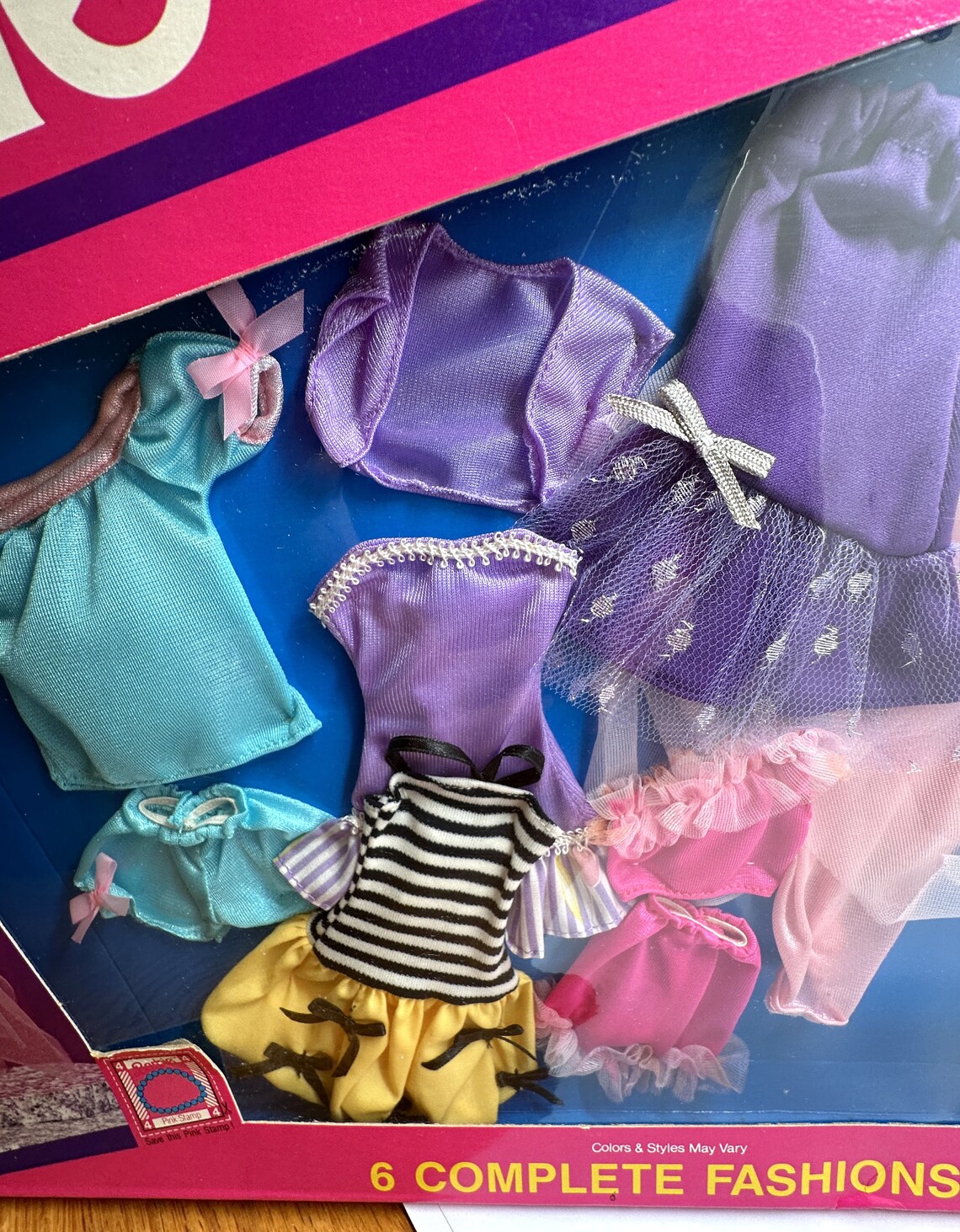Rare 1990 Barbie 6-outfit Clothing Set: Never Opened, Collectible - Etsy
