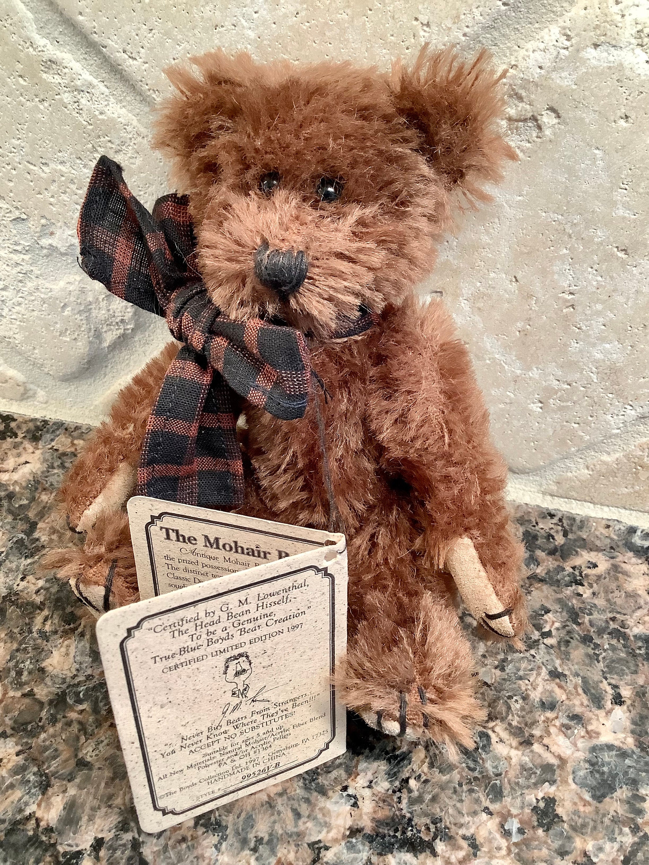 The Boyds Collection/mohair Bear Collection Limited Edition - Etsy