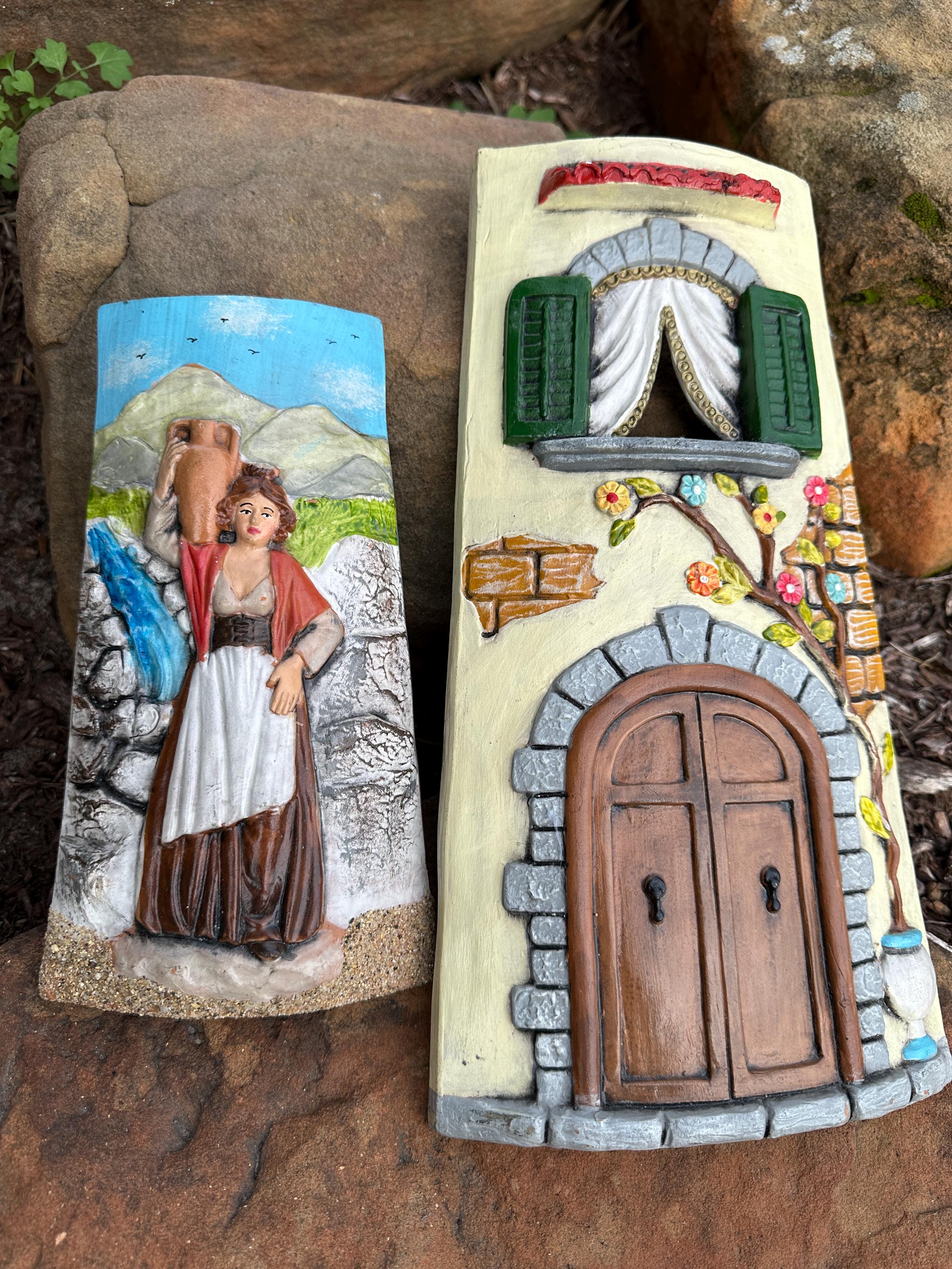 Vintage Beppe Buzzetta Clay Wall Tiles: Italian High Relief Art - Etsy