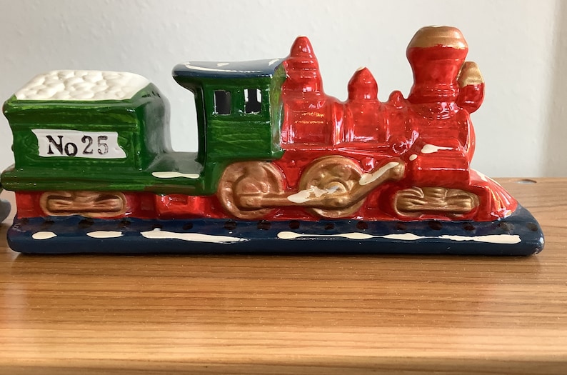 Vintage 1982 Mann Train Set/4-piece, Light-up Christmas Village Train ...