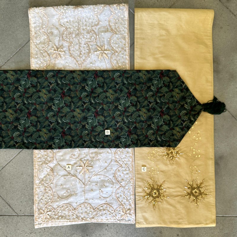 Holly Gold Table Runner - Etsy
