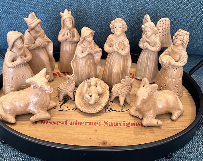 Handmade Clay Nativity Set: South American Folk Art, 12 Piece - Etsy