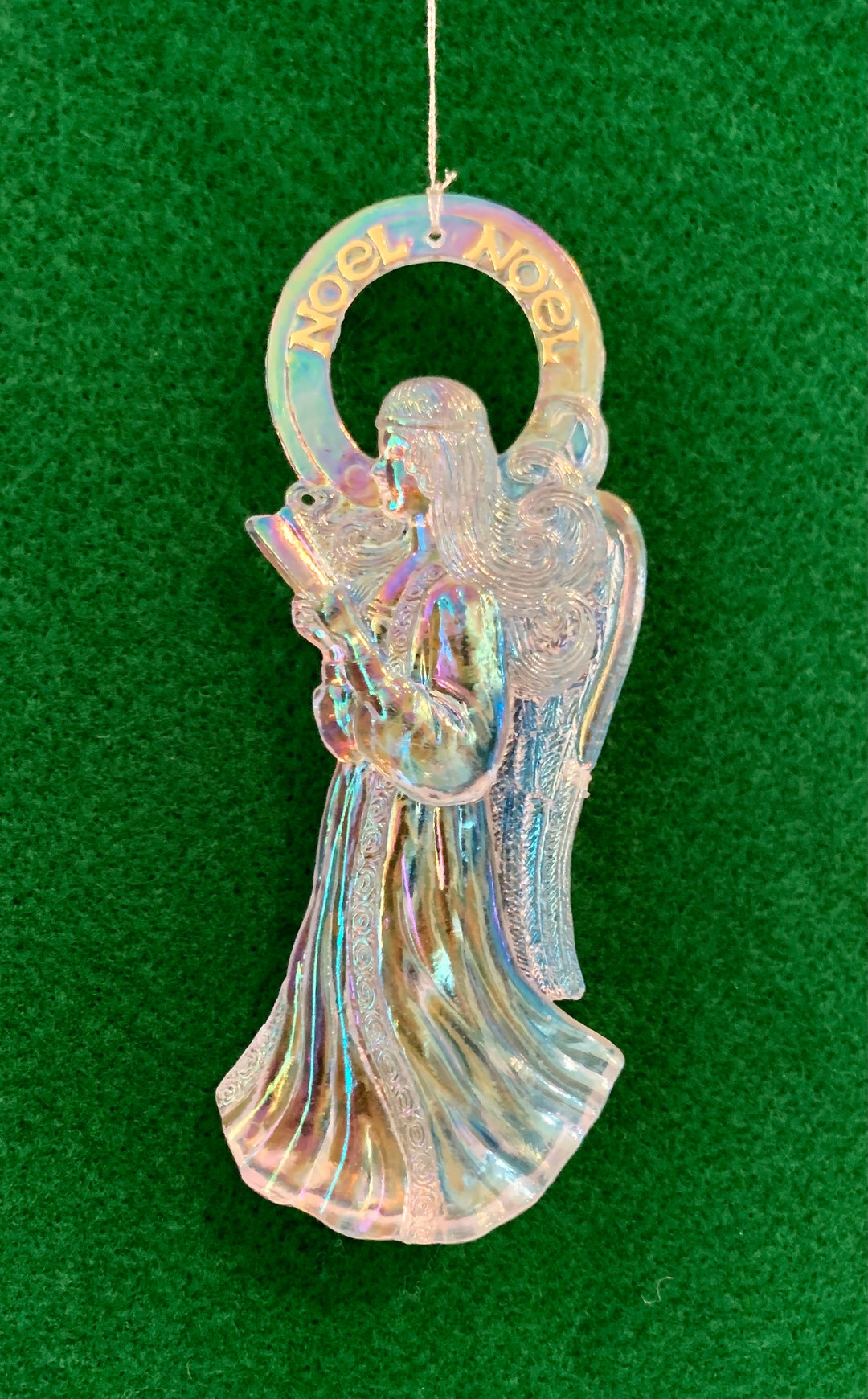Vintage Angel Prism Ornaments/window Prisms/iridescent Plastic Prism ...
