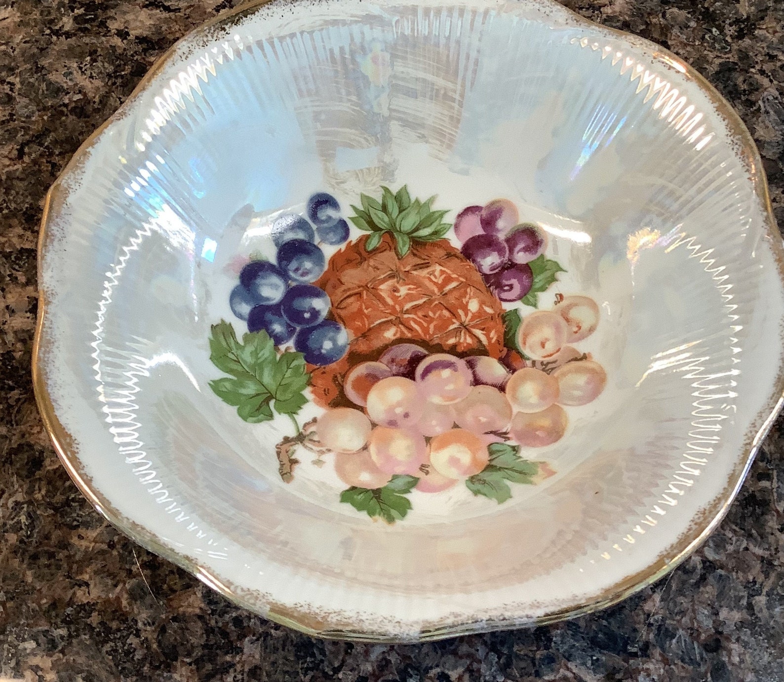 Lusterware Serving Bowl/ Vintage Trimont Ware Bowl/ Fruit - Etsy