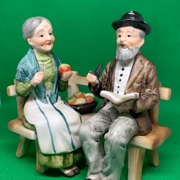 Elderly Couple Figurines - Etsy