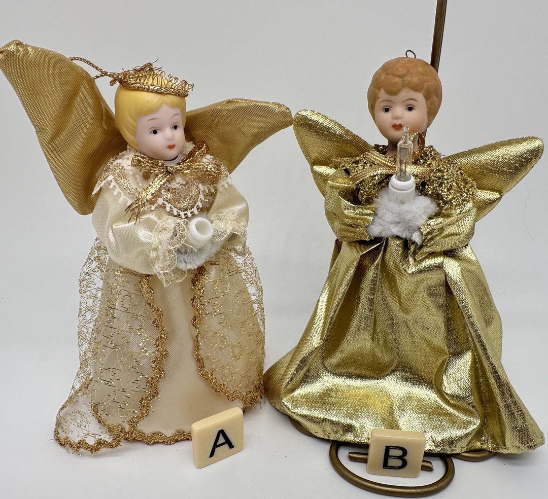 Vintage Angel Tree Topper/light up Angel Tree Topper & - Etsy
