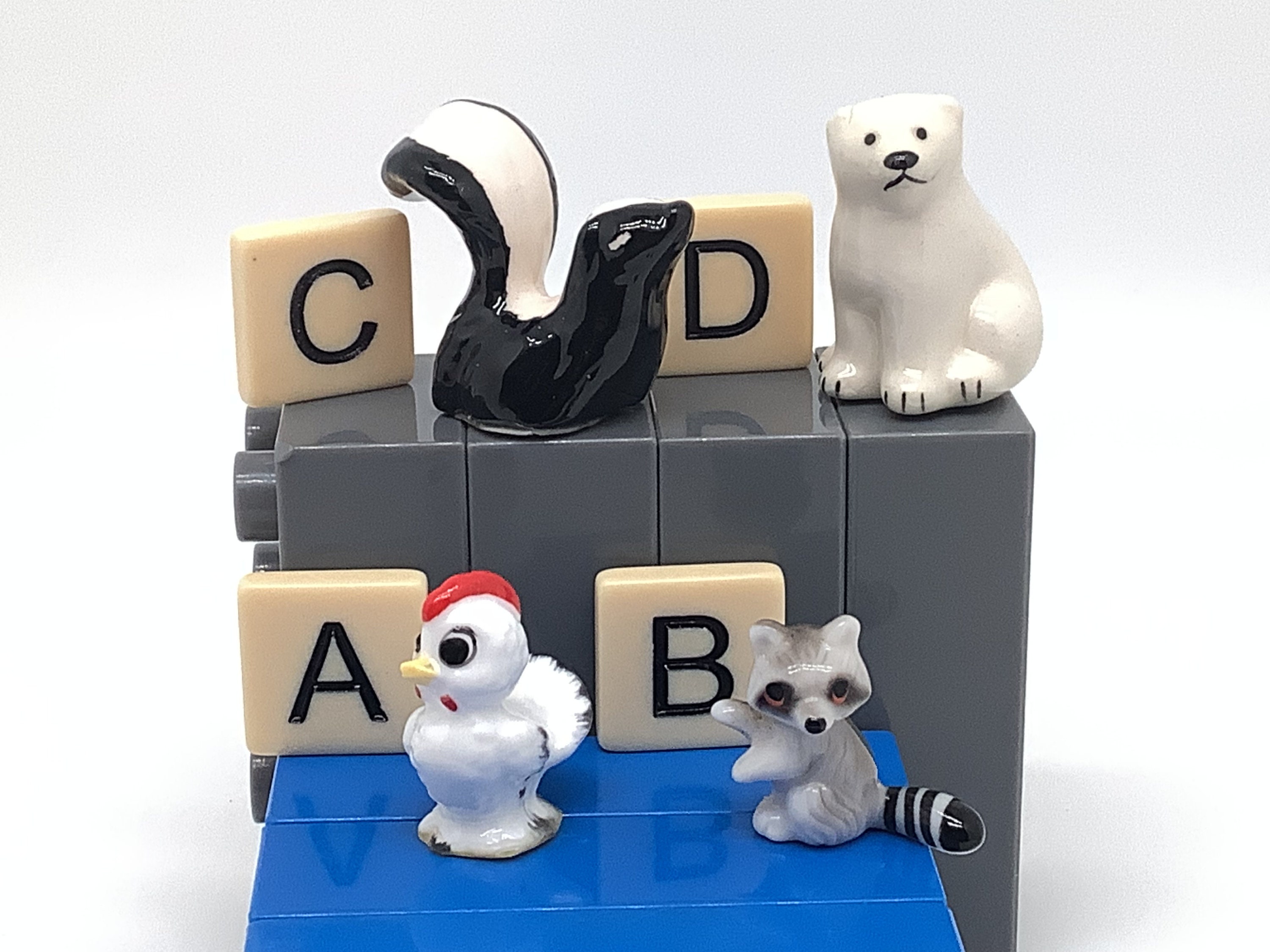 Miniature Porcelain Animal Figurines/josef Original Hen - Etsy