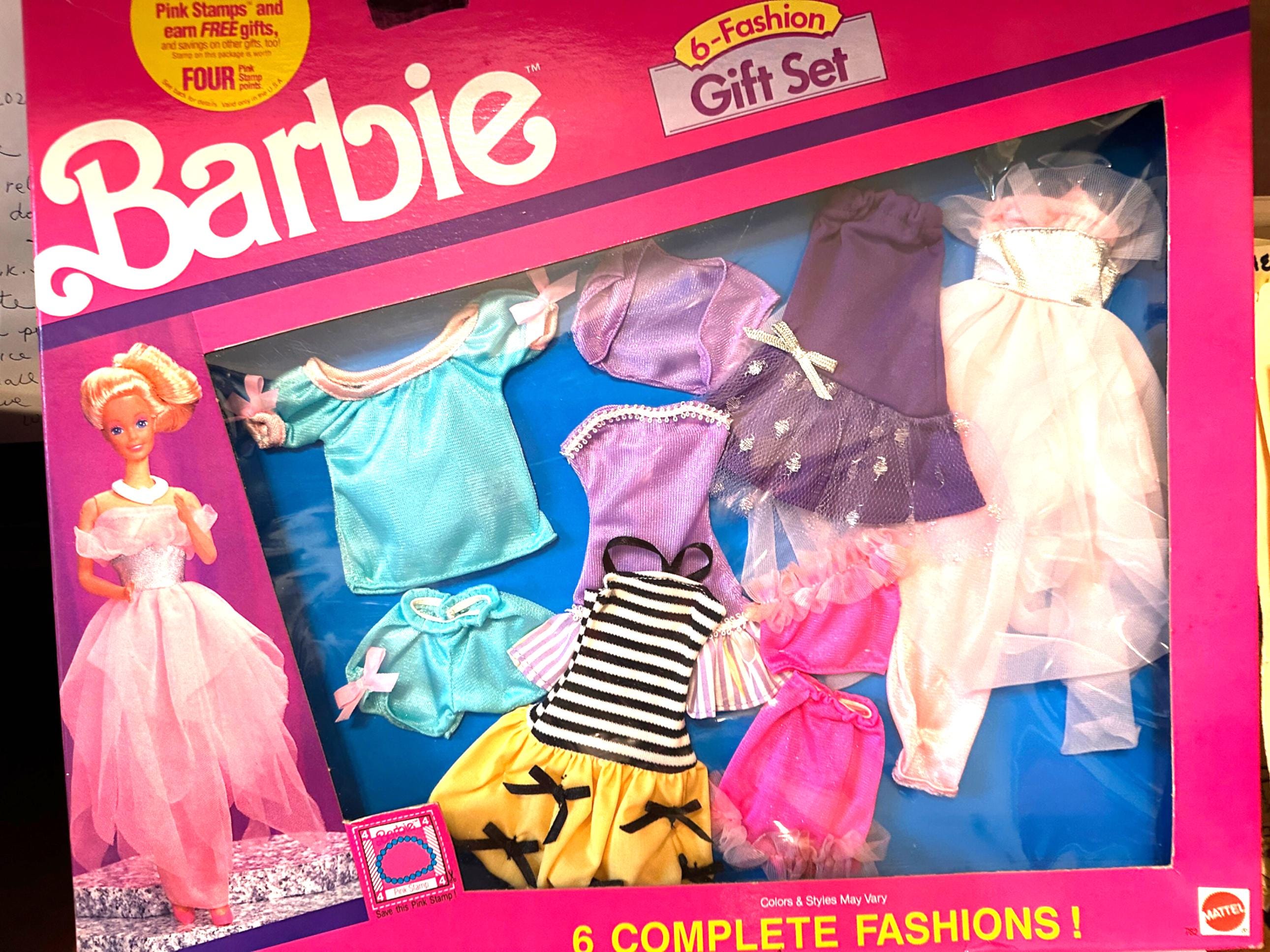 Rare 1990 Barbie 6-outfit Clothing Set: Never Opened, Collectible - Etsy