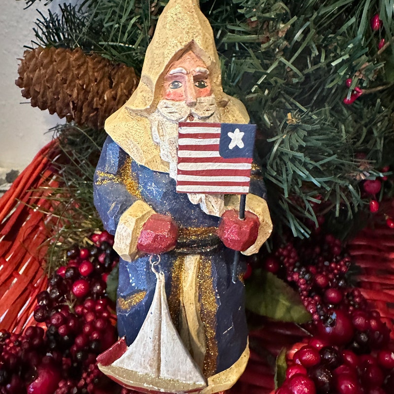 Patriotic Santa - Etsy