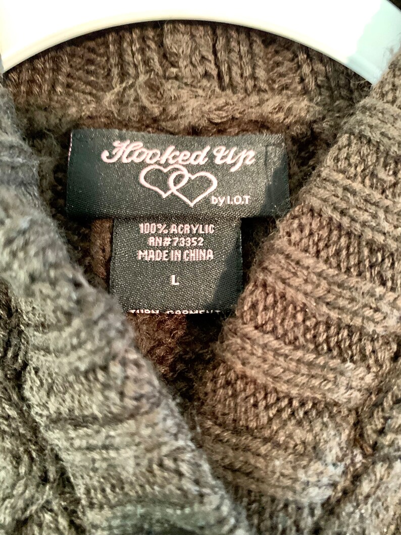 Vintage Hooked up by I.O.T Women's Sweater/vintage Brown - Etsy