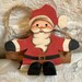 Vintage Swinging Santa Ornament: Russ Berrie Wind Chime or Wooden Doll ...