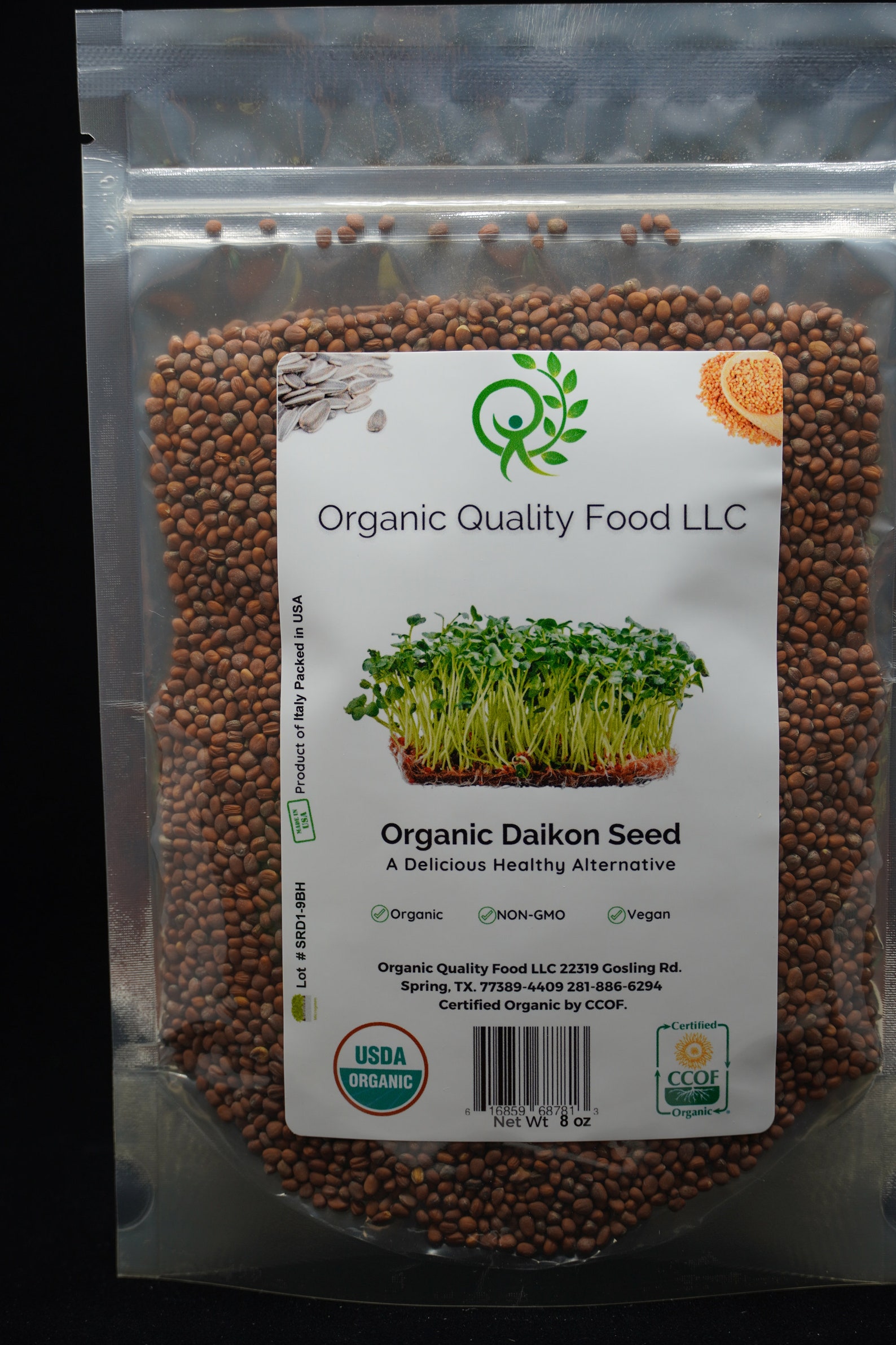 Organic Daikon Radish Microgreen Etsy