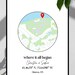 Custom Map | Where We First Met Map | Valentines Day Gift for Him ...
