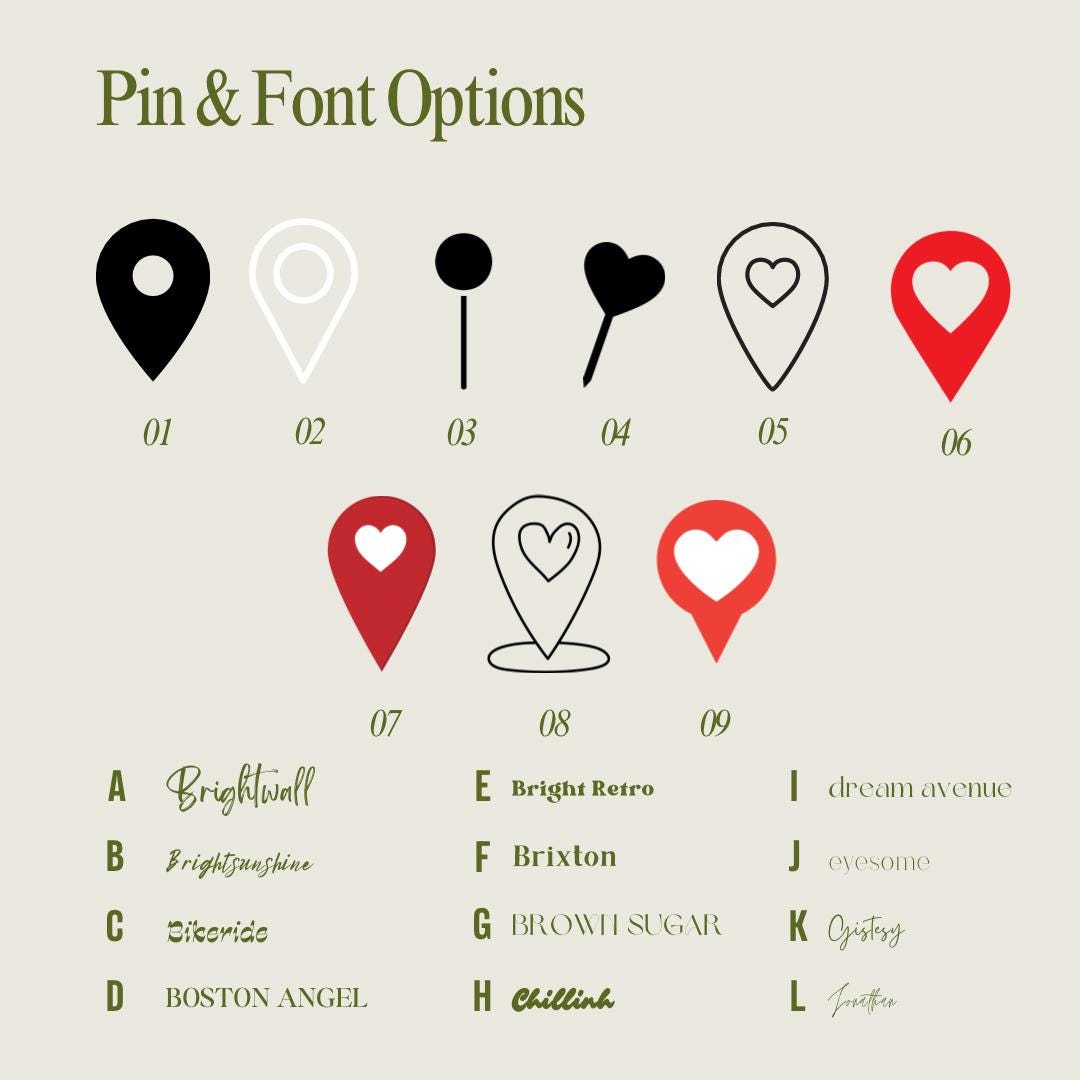 Custom Map | Where We First Met Map | Valentines Day Gift for Him ...