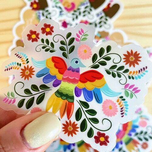 Mexican Stickers Mexican Embroidery Latina Stickers Laptop - Etsy