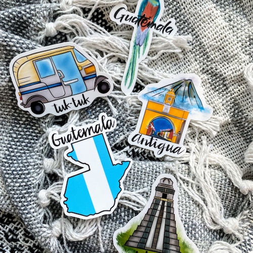 Guatemala Sticker Map guatemala Stickers guatemala Gift | Etsy