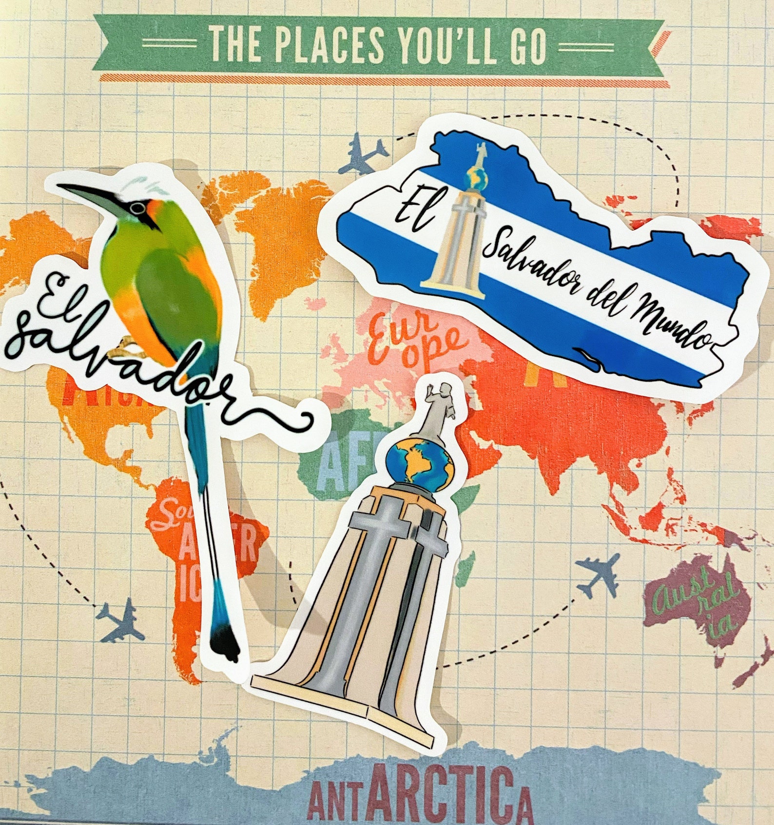 El Salvador stickers | Etsy