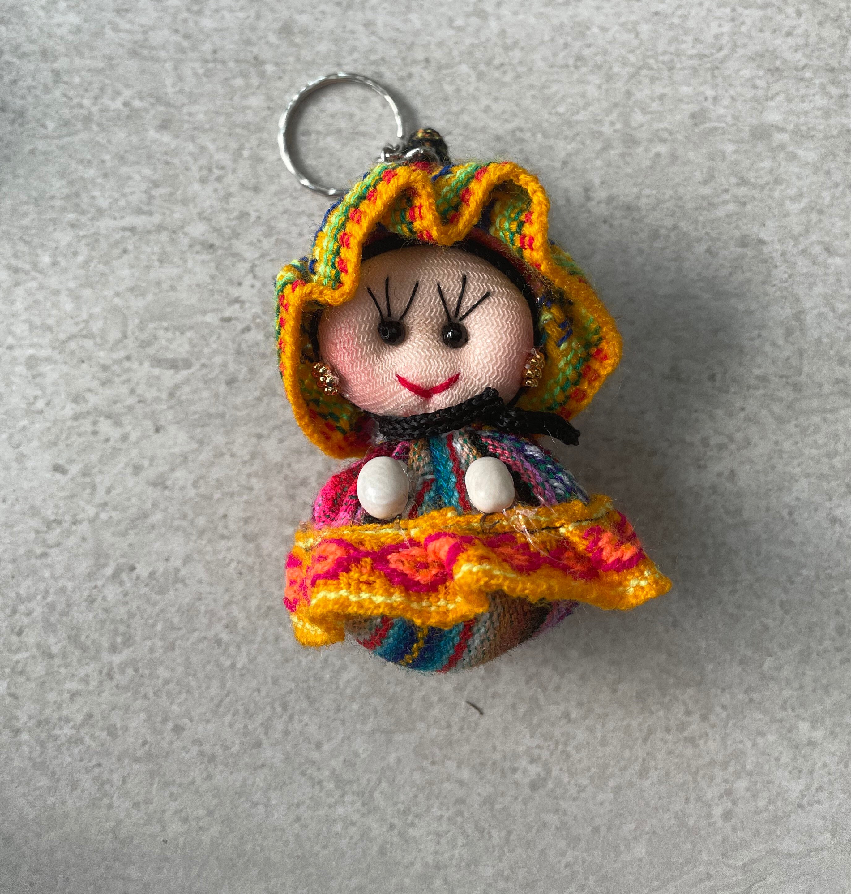Peruvian/incan Girl Keychain - Etsy