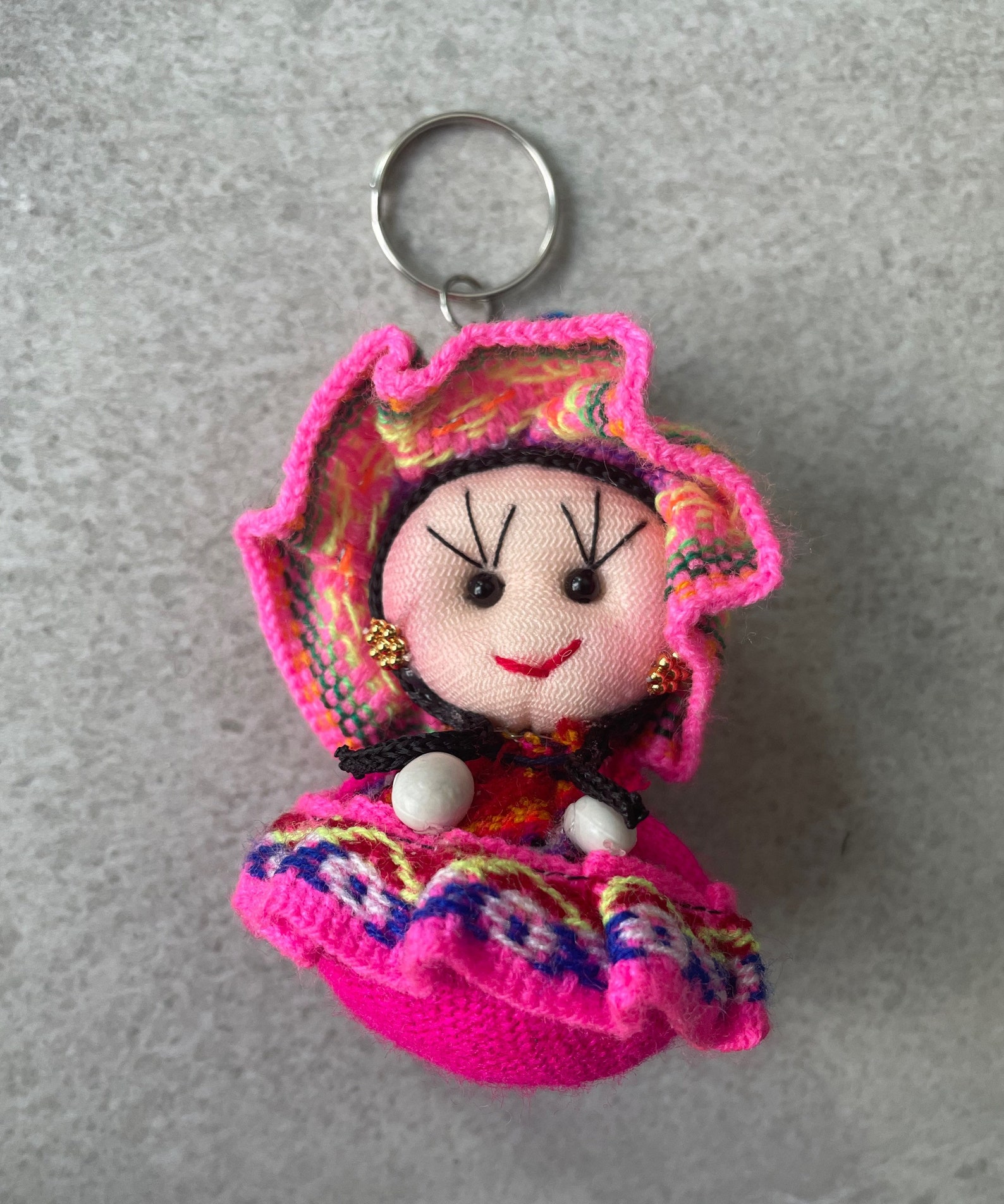 Peruvian/incan Girl Keychain - Etsy