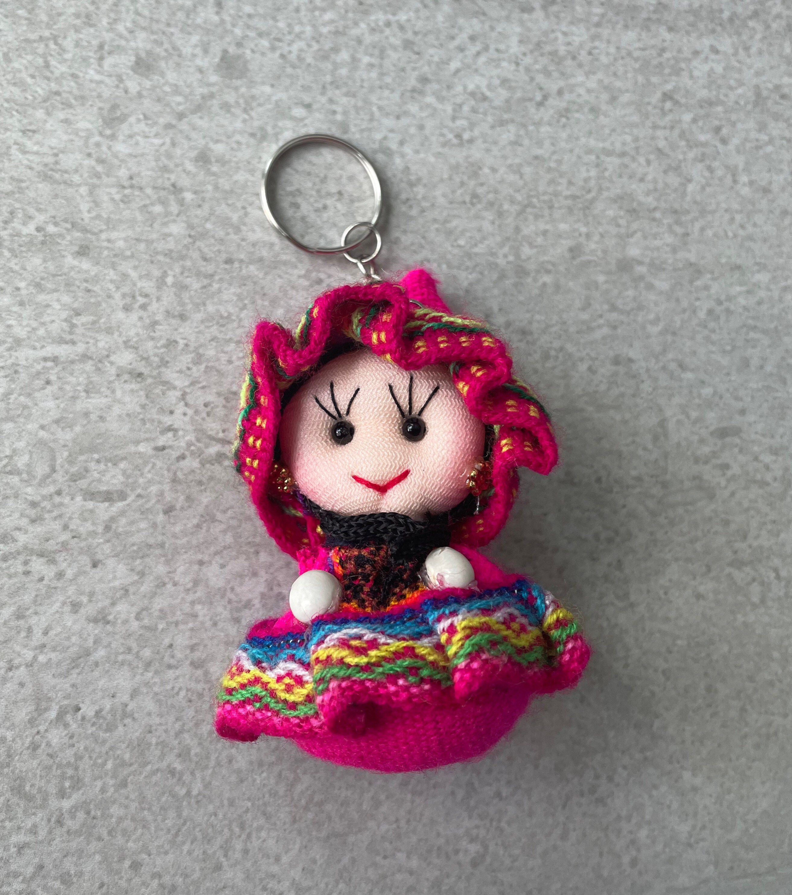 Peruvian/incan Girl Keychain - Etsy