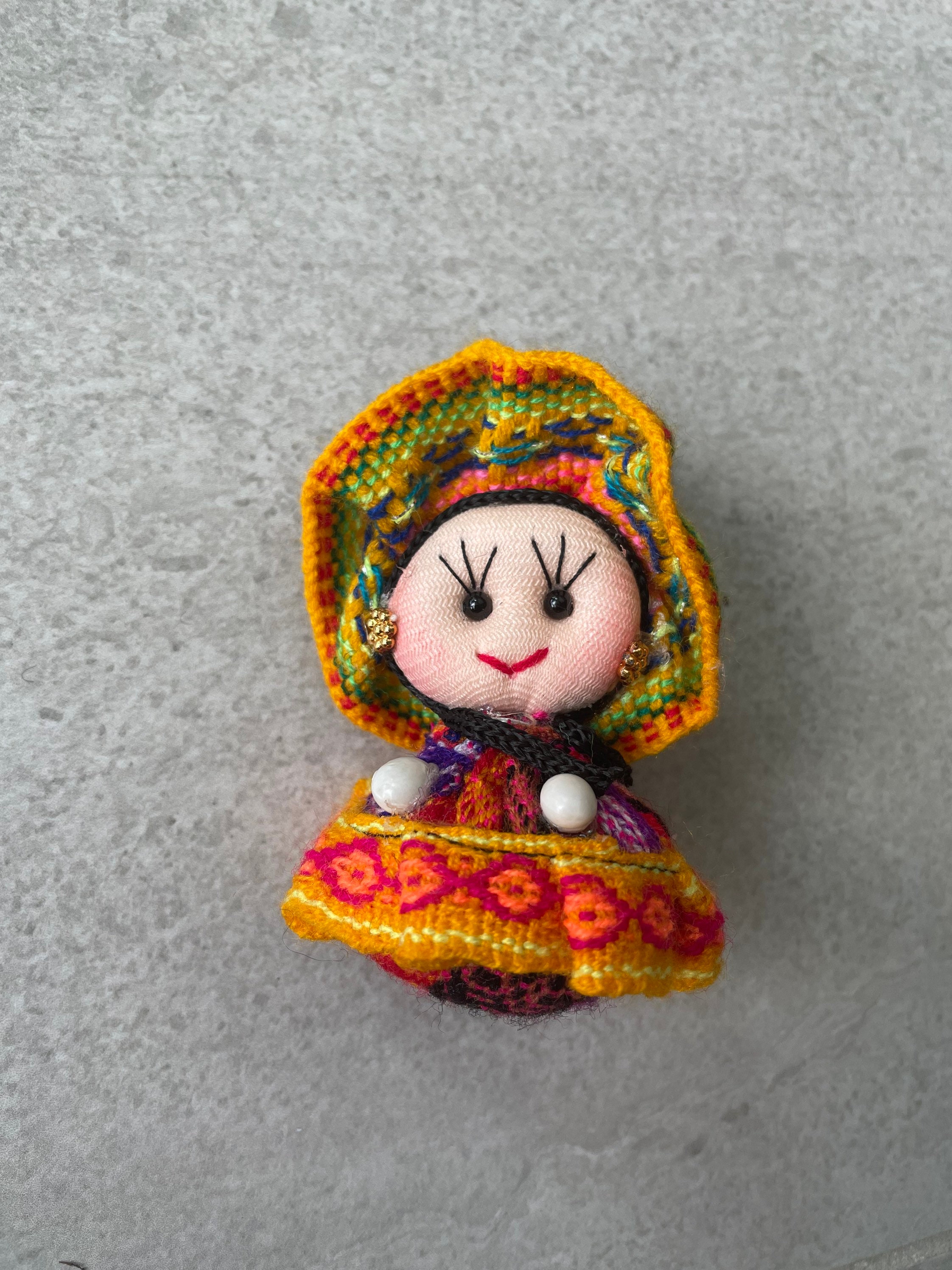 Peruvian/incan Girl Keychain - Etsy