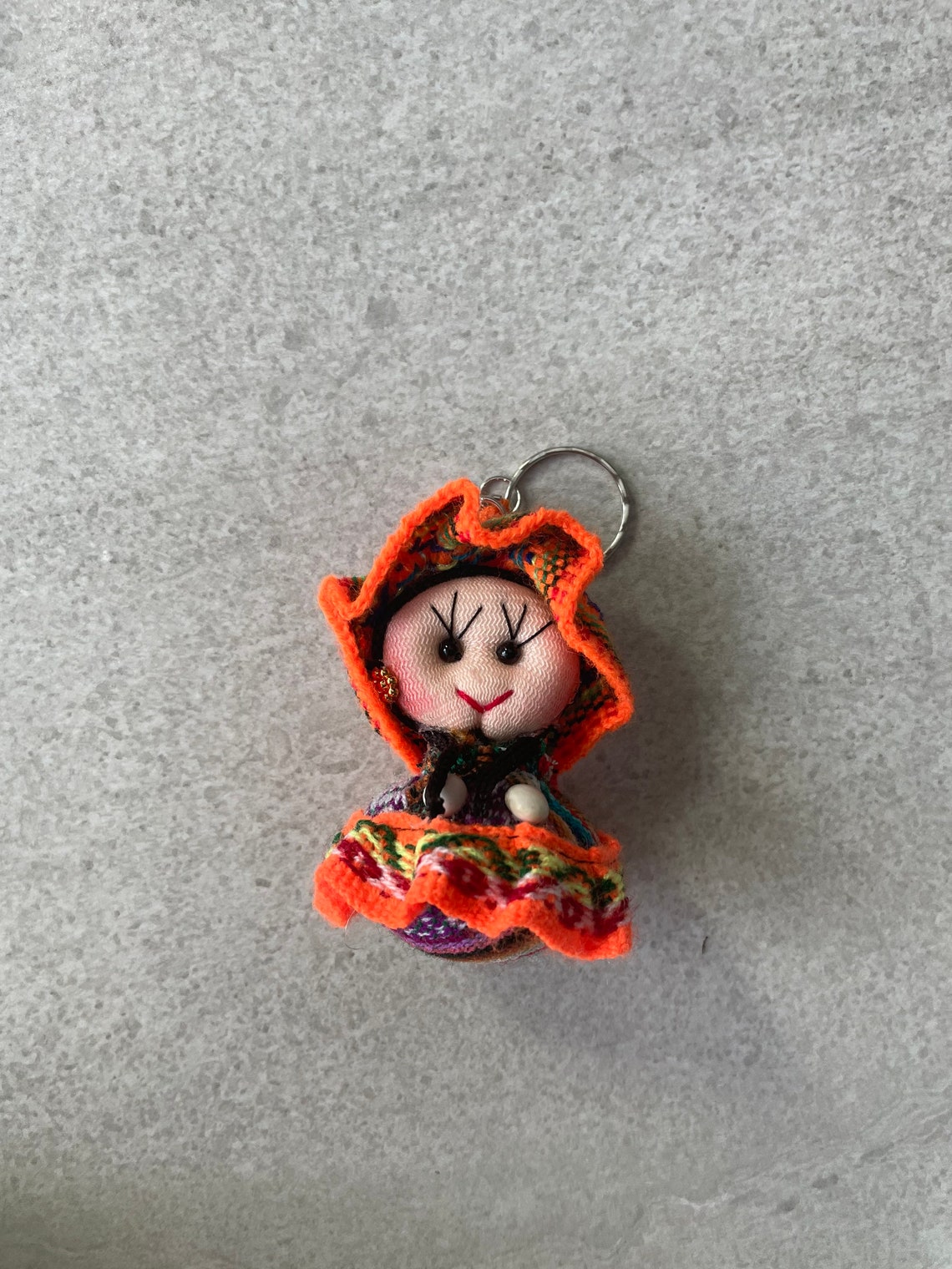 Peruvian/incan Girl Keychain - Etsy