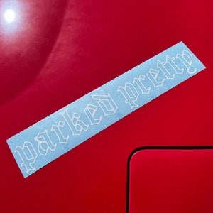 Gothic Vinyl Decal Banner Windshield Banner Sticker - Etsy