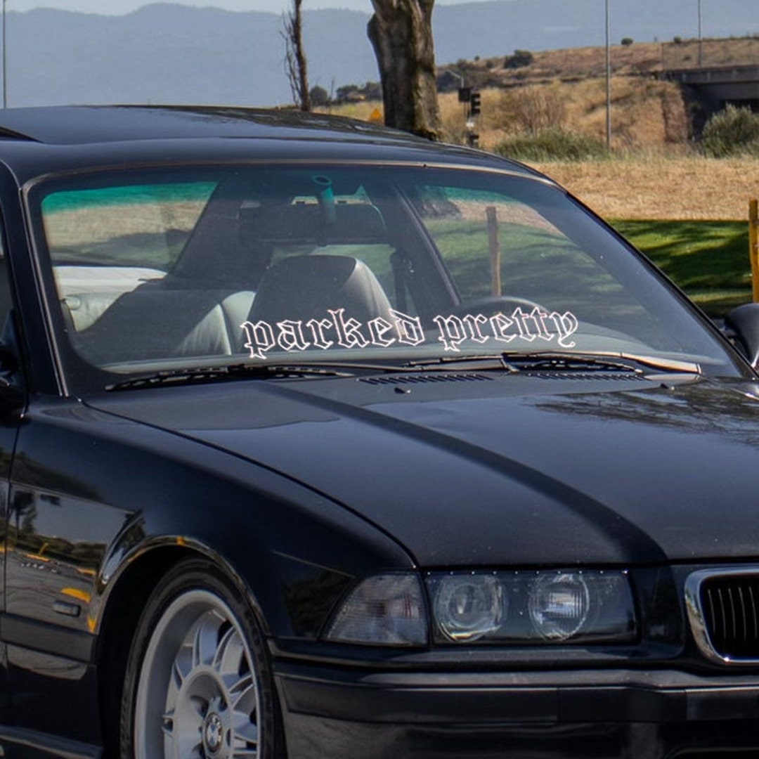 Gothic Vinyl Decal Banner | Windshield Banner | Sticker - Etsy