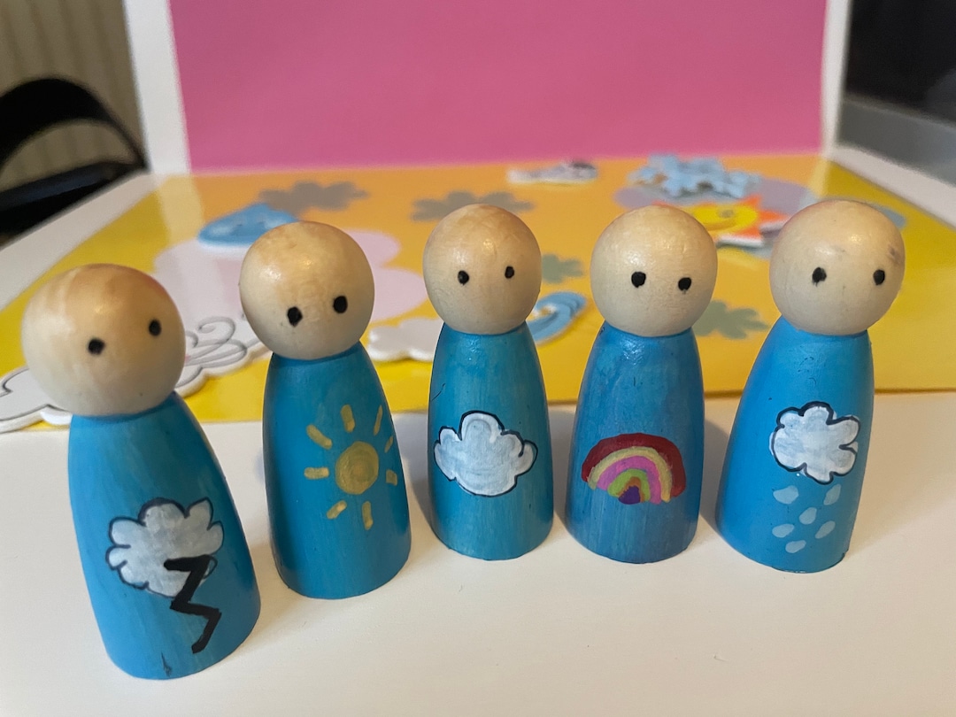 Weather Peg Doll Activity Set - Etsy