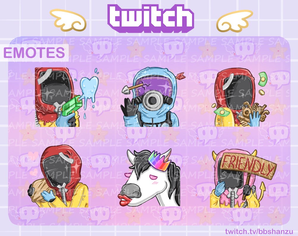 RUST Twitch Discord Emotes Twitch Graphics | Etsy