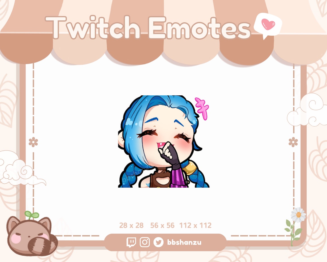 Laughing ARCANE JINX League of Legends Twitch Discord Emotes - Etsy