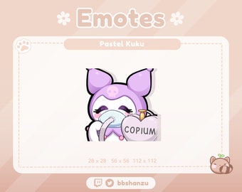 Pastel Purple Plush Bunny Twitch Discord Emotes Twitch Graphics - Etsy