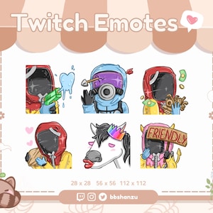 RUST Twitch Discord Emotes | Twitch Graphics - Etsy