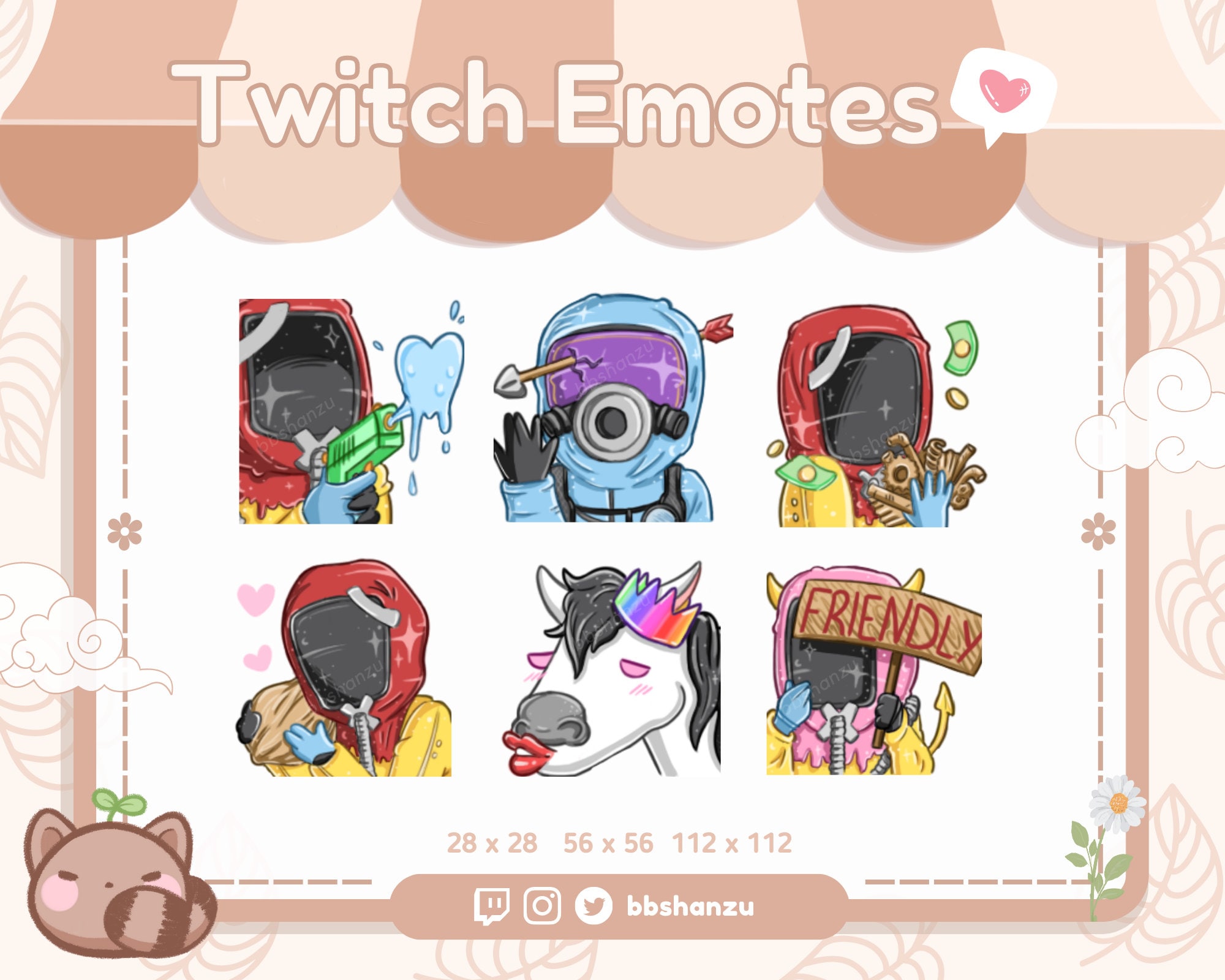 RUST Twitch Discord Emotes Twitch Graphics - Etsy Australia