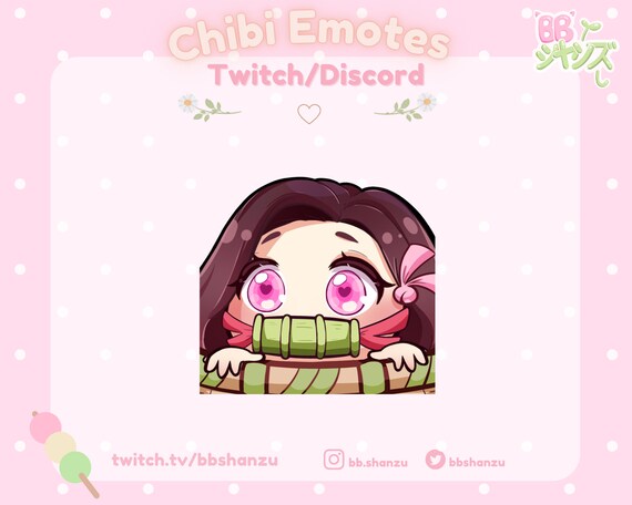 Peep Bamboo Demon Girl Twitch Discord Emotes Twitch | Etsy Australia