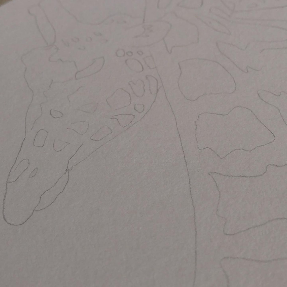 GIRAFFE ARTWORK / ANIMAL Drawing Graphite Sketch / Giraffe Wall Art ...