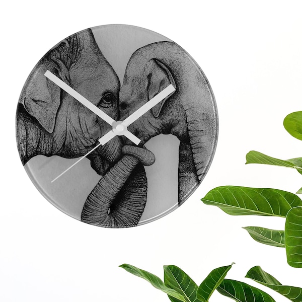 Elephant Clock - Etsy