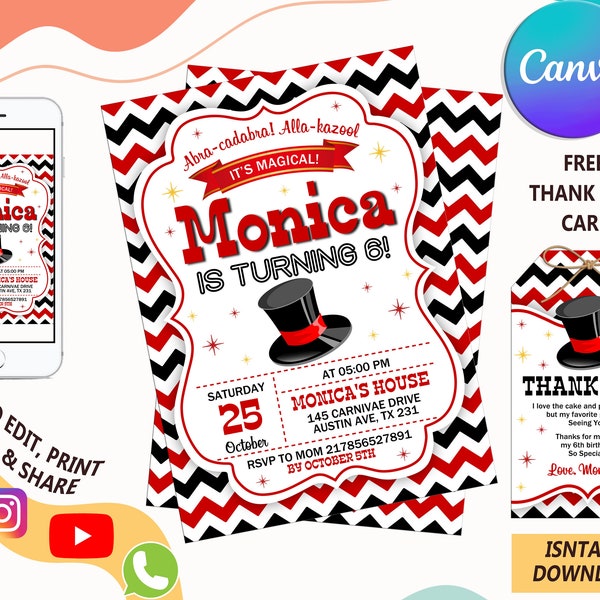 Kids Magic Show Invitation - Etsy