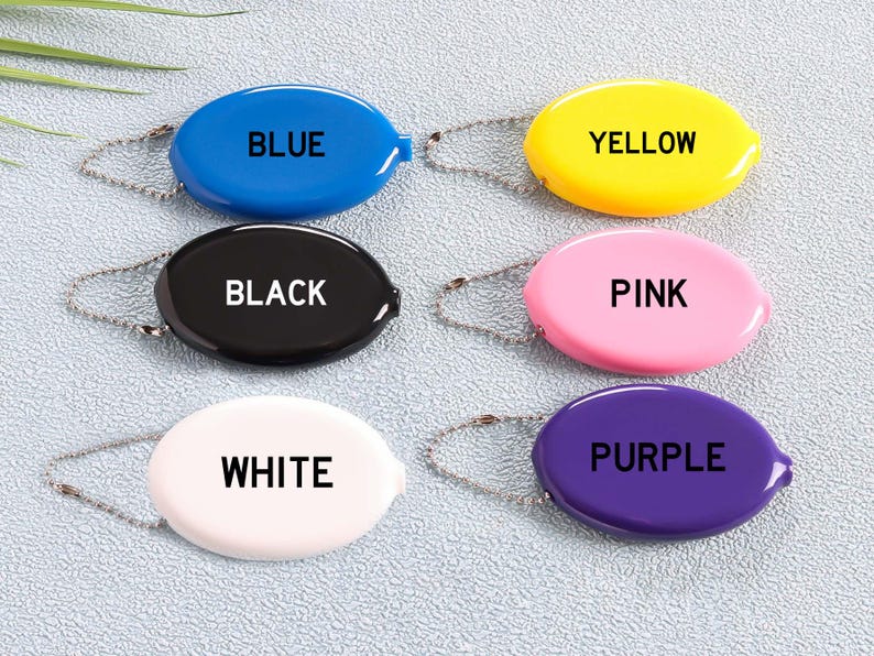 Personalized Squeeze Coin Pouch: Custom Rubber Keychain Coin Purse - Etsy