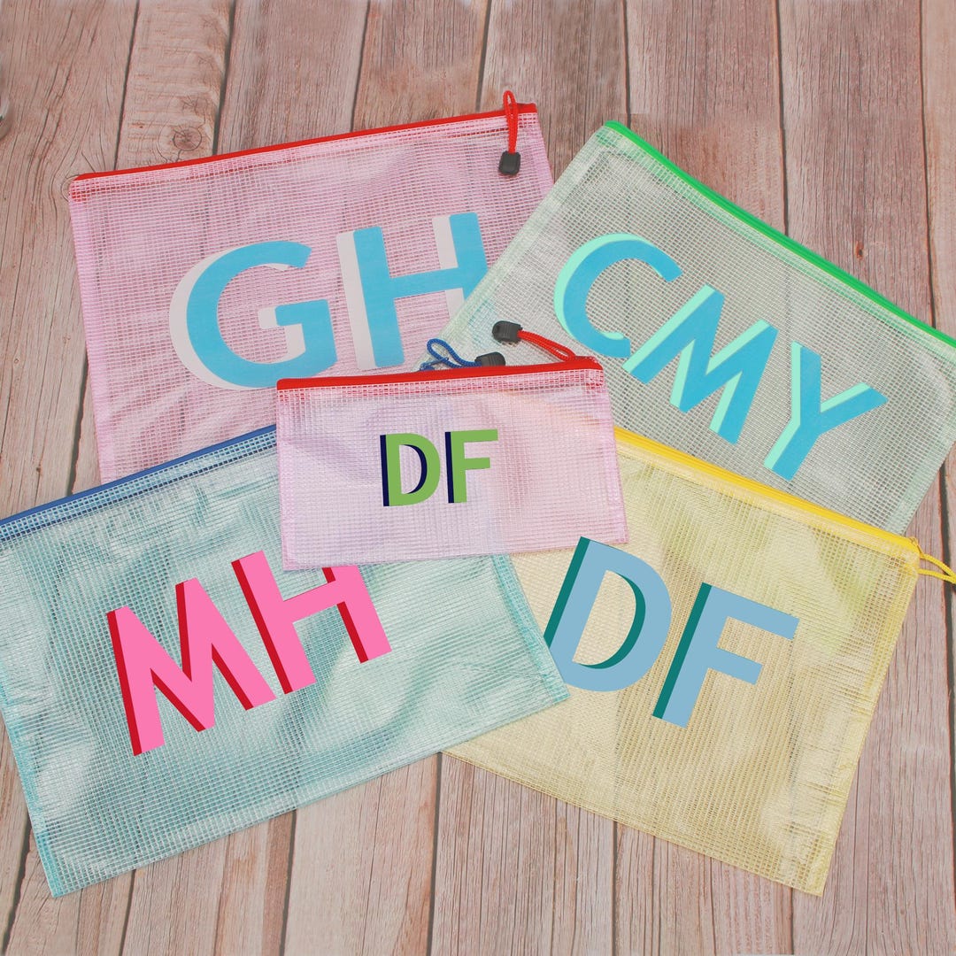 Personalized Pool Bag,bridesmaid Beach Pouch Monogram,waterproof ...