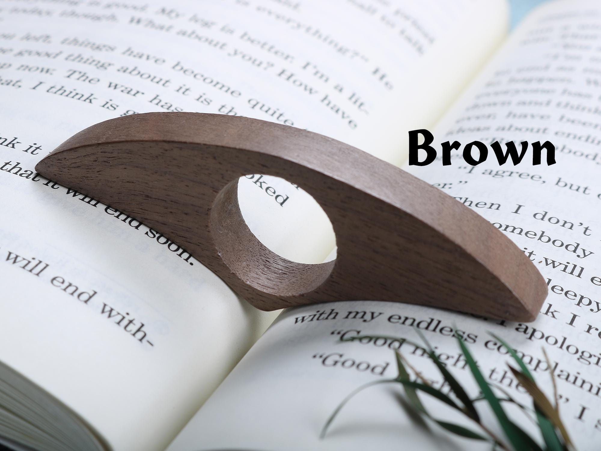 Personalized Thumb Book Page Holder,customizable Name Bookmark,thumb ...