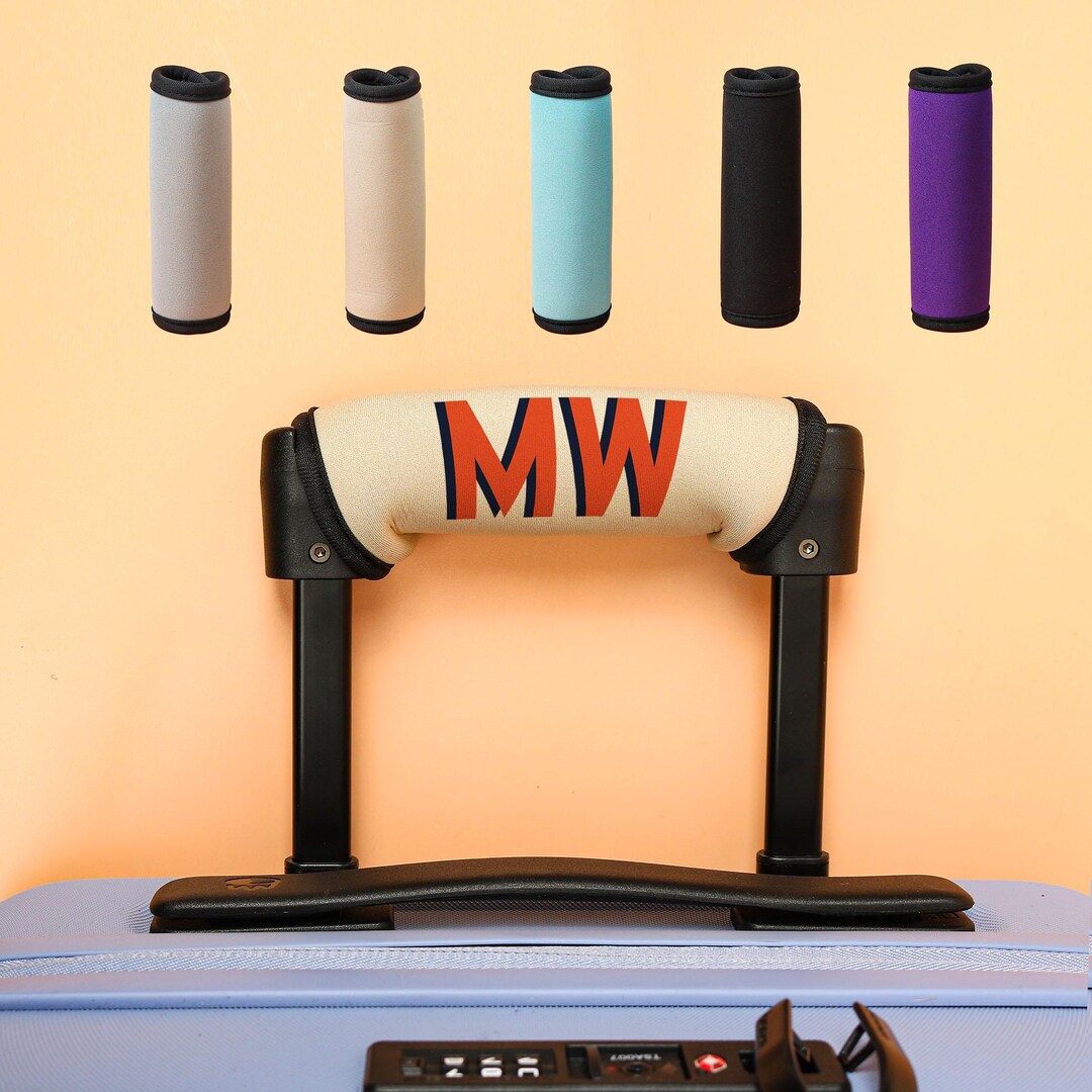 Personalized Luggage Handle Wrap: Custom Monogram Suitcase Identifier ...
