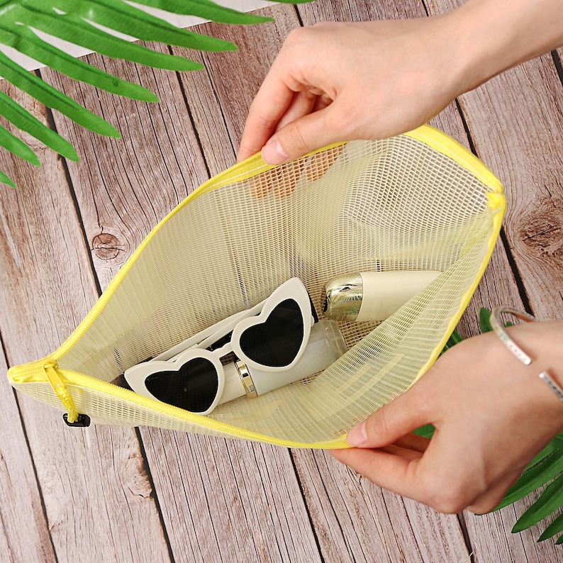 Shadow Monogram Pool Bag,personalized Bridesmaid Beach Pouch,custom ...