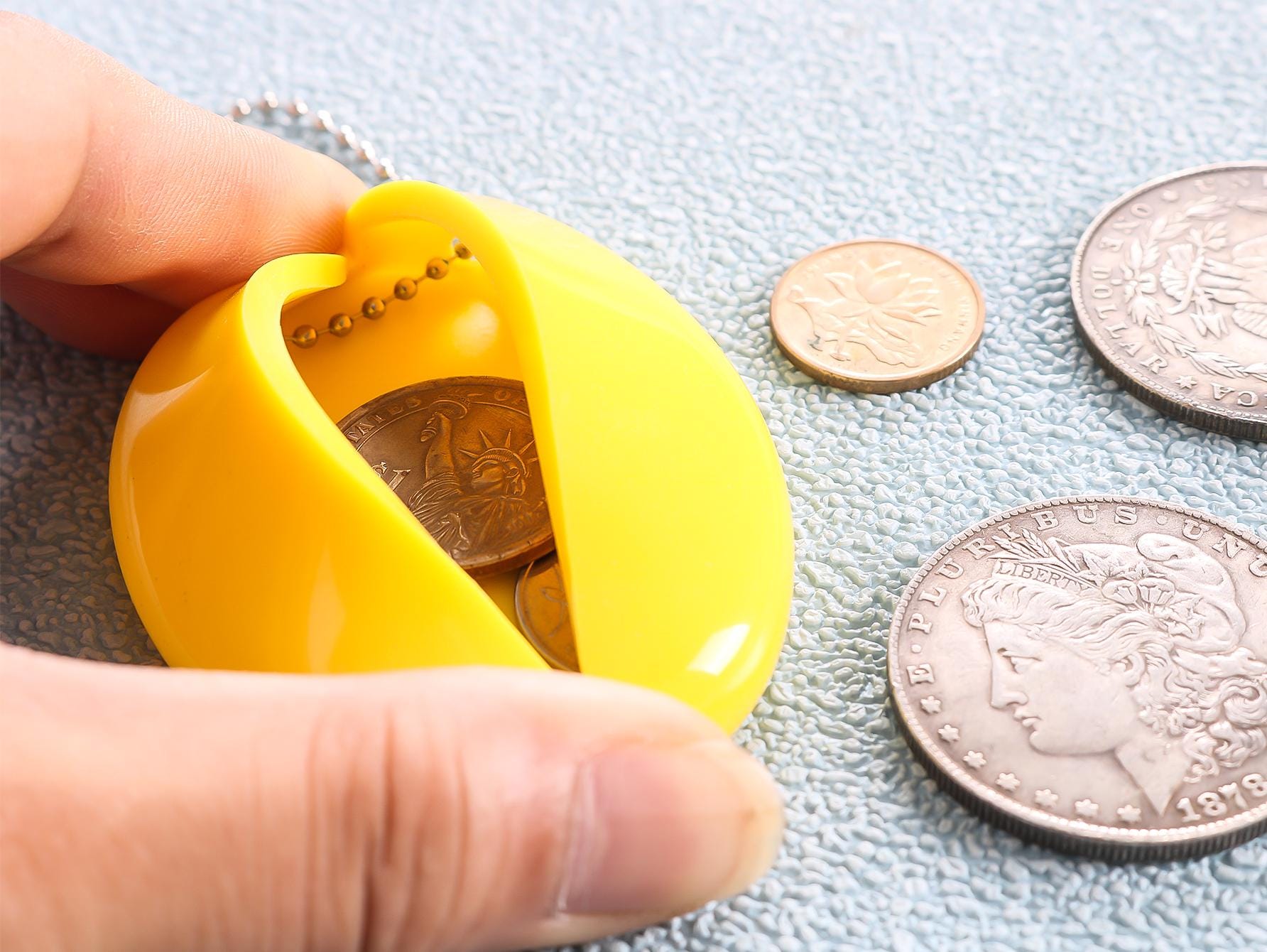 Personalized Squeeze Coin Pouch: Custom Rubber Keychain Coin Purse - Etsy