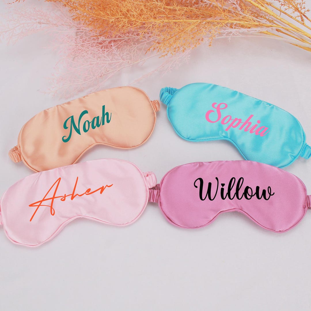 Personalized Eye Mask, Bridesmaid Gift, Bridal Party Gift, Sleep Mask ...